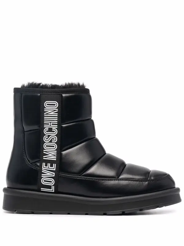 Moschino Logo Chunky Boots