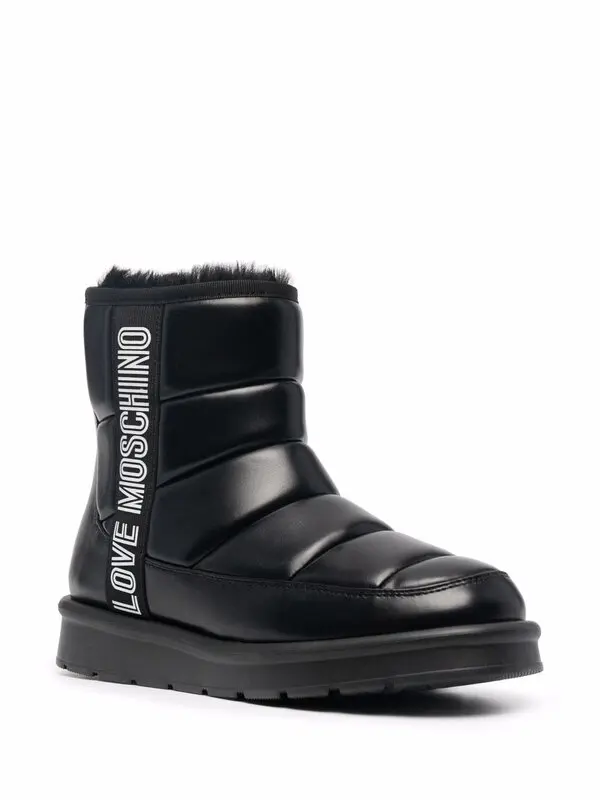 Moschino Logo Chunky Boots
