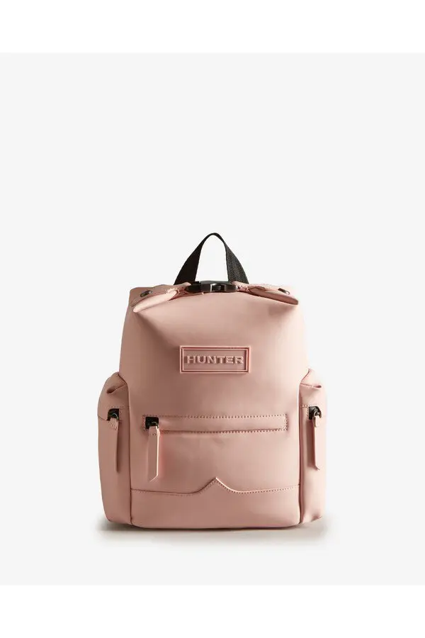 Hunter Mini Top Clip Backpack Rubberized Leather