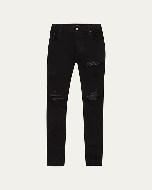 Amiri Mx1 Destroyed Skinny Jeans - Black