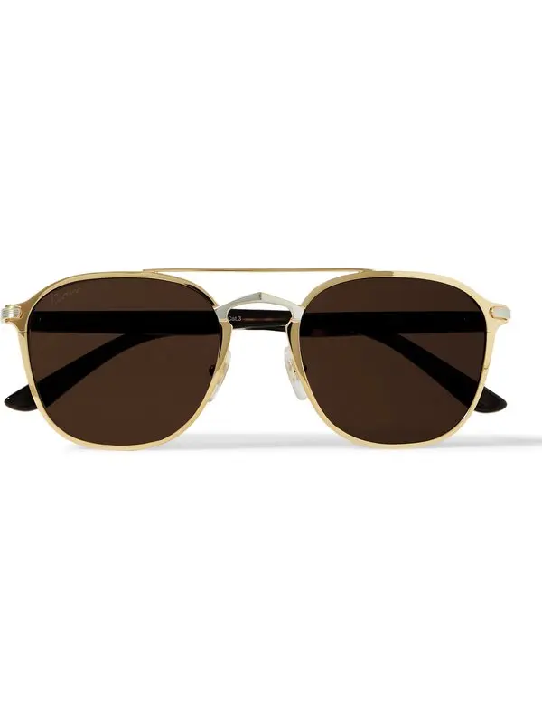 CARTIER Aviator-style Sunglasses - Gold