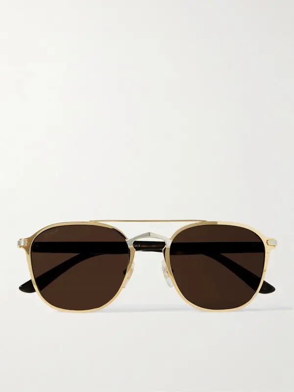 CARTIER Aviator-style Sunglasses - Gold