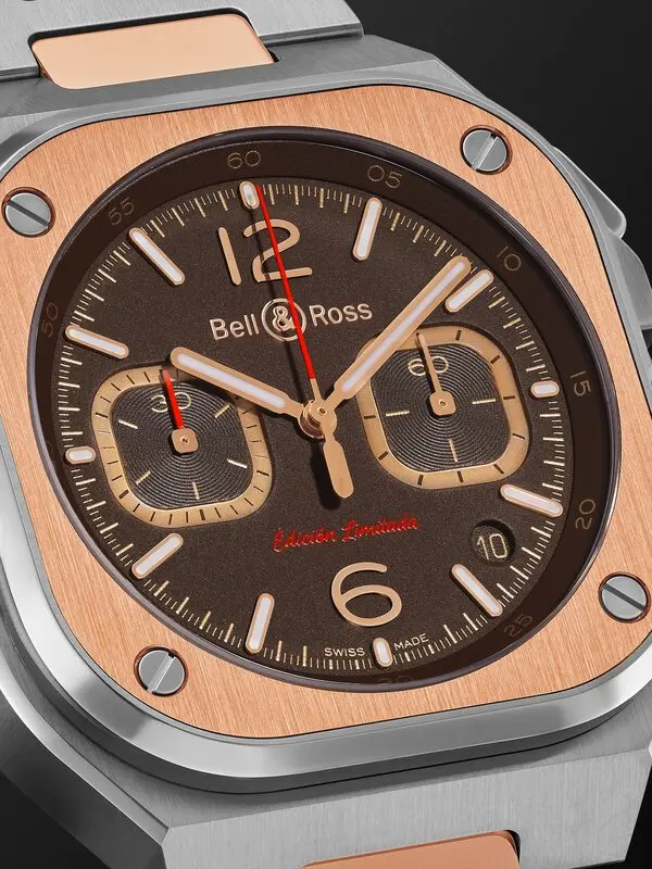 BELL & ROSS Br 05 Limited Edition Automatic Chronograph 42mm Watch - Brown
