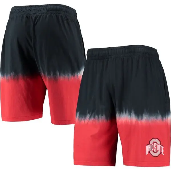 Mitchell & Ness Scarlet Ohio State Buckeyes Tie-dye Shorts