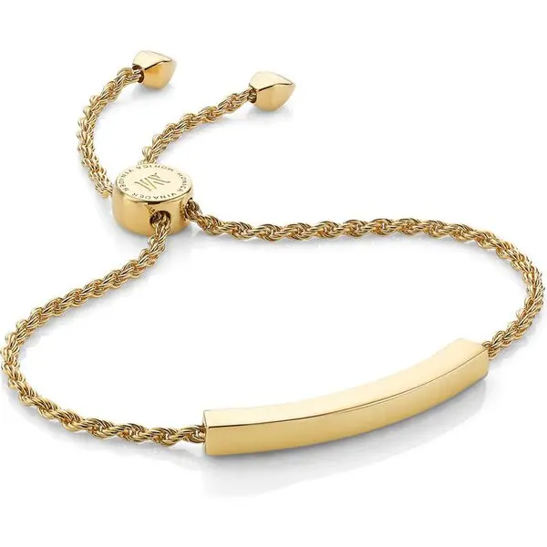 Monica Vinader Linear Friendship Chain Bracelet - Gold