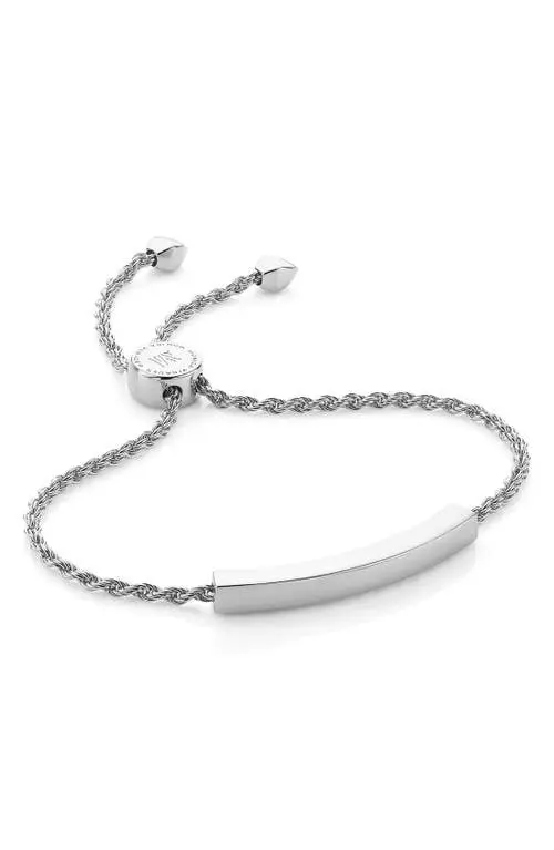 Monica Vinader Linear Friendship Chain Bracelet - Silver