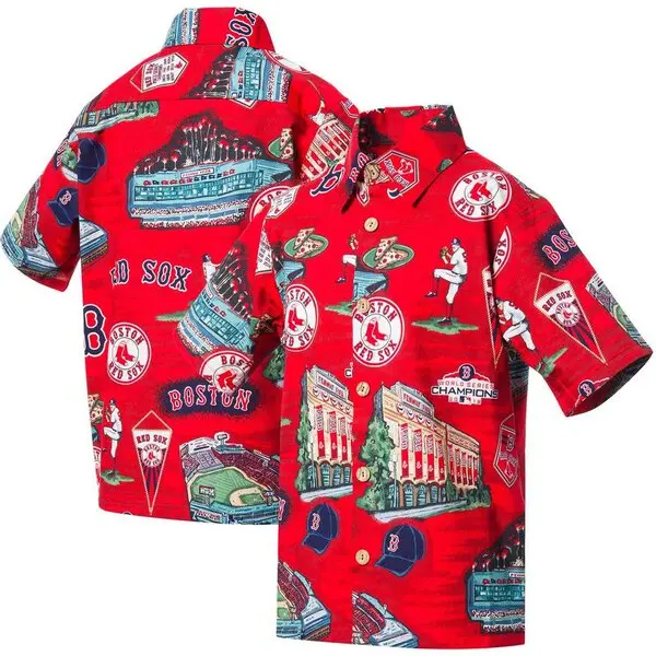 Reyn Spooner Boston Sox Scenic Button-down Shirt