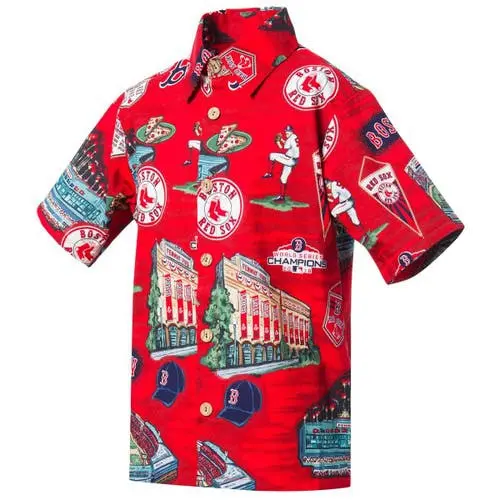 Reyn Spooner Boston Sox Scenic Button-down Shirt