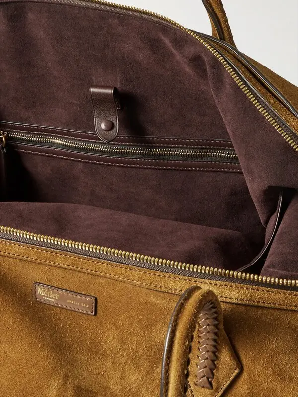 METIER Weekend Xl Leather-trimmed Suede Tote - Brown