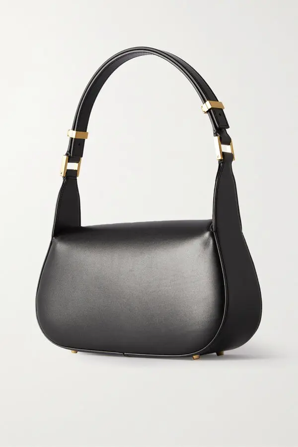 Valentino Garavani Vlogo Chain Embellished Leather Shoulder Bag
