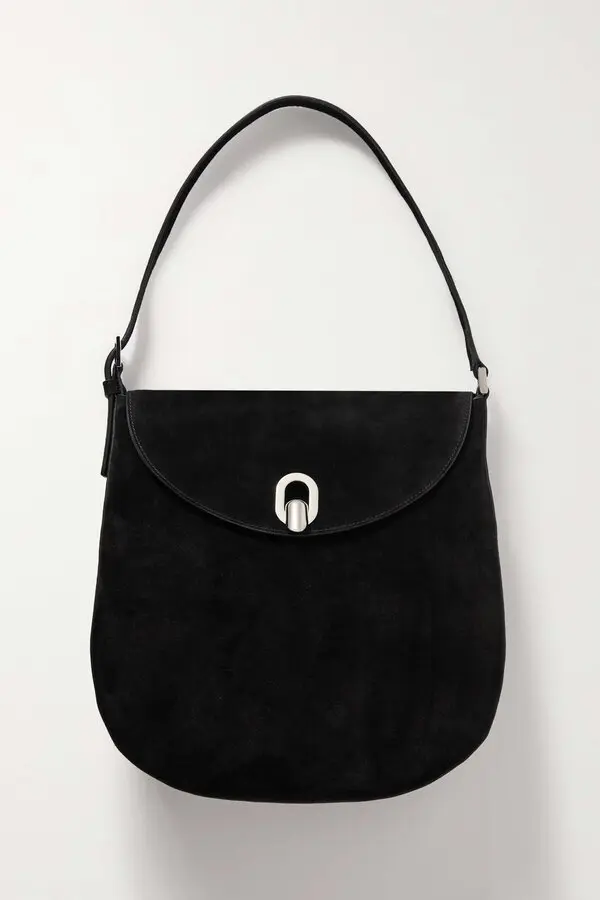 Savette Tondo Suede Shoulder Bag
