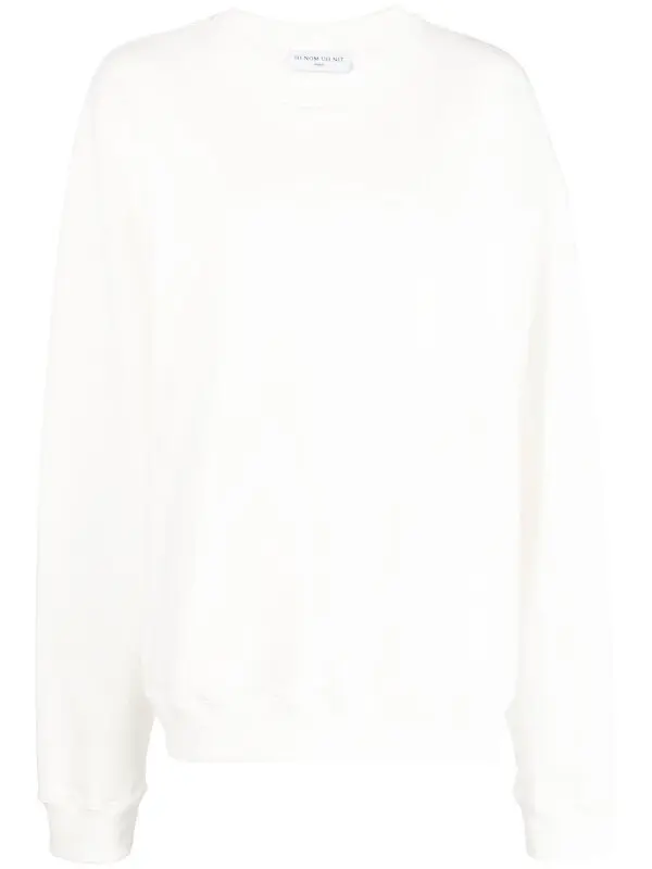 IH NOM UH NIT Logo-print Crewneck Sweatshirt - White