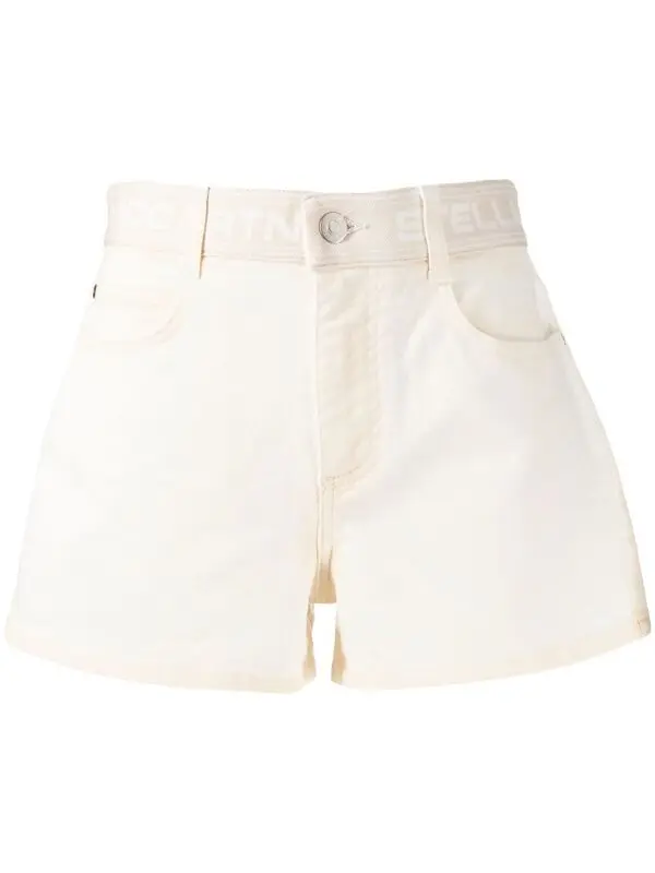 Stella McCartney Logo-waistband Mini Shorts