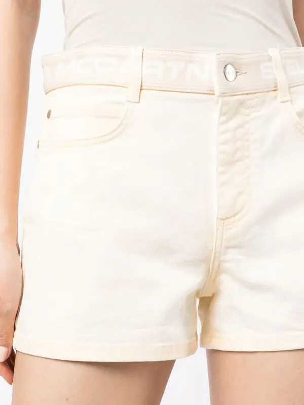 Stella McCartney Logo-waistband Mini Shorts