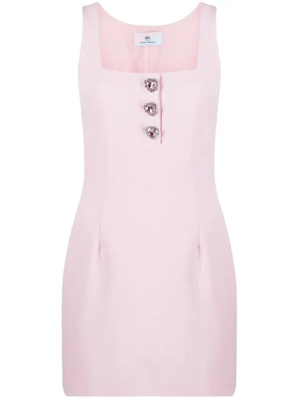 CHIARA FERRAGNI Heart-button Mini Dress