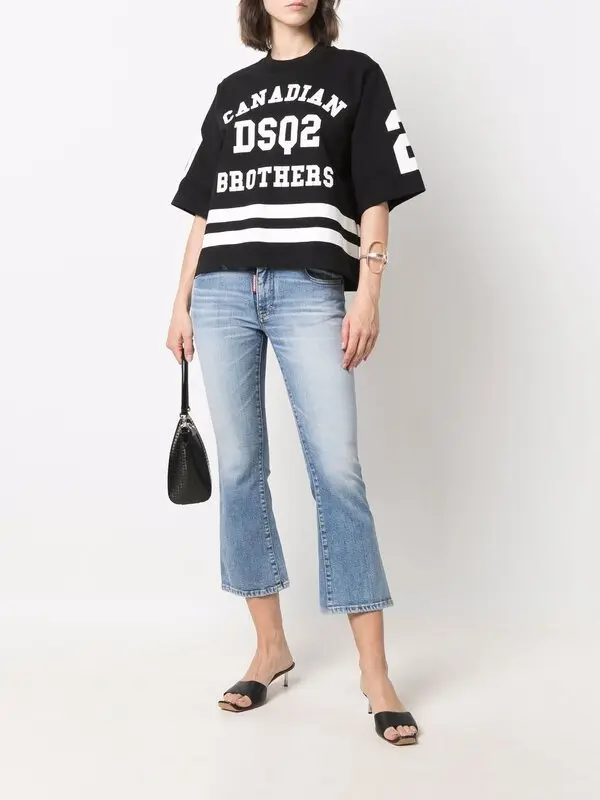 Dsquared2 Flared Cropped Jeans