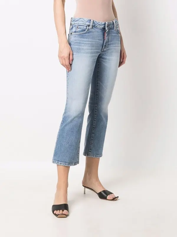Dsquared2 Flared Cropped Jeans