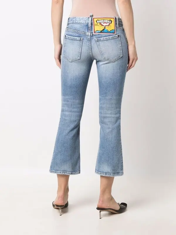 Dsquared2 Flared Cropped Jeans