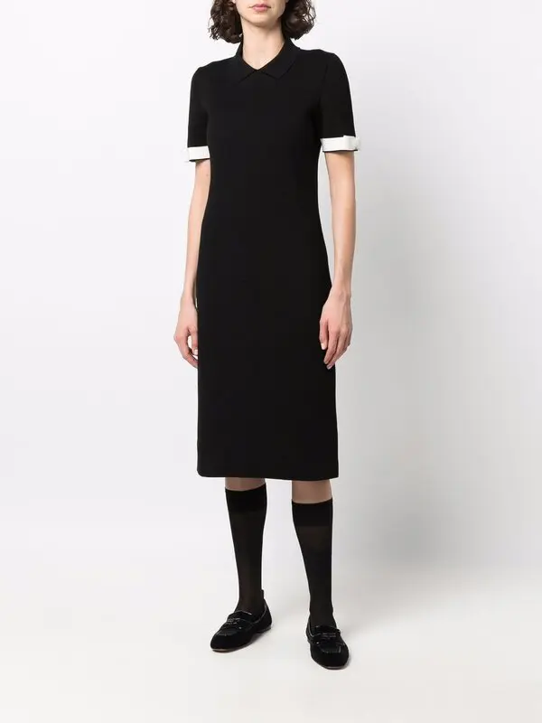 Thom Browne Bow-detail Knitted Polo Dress