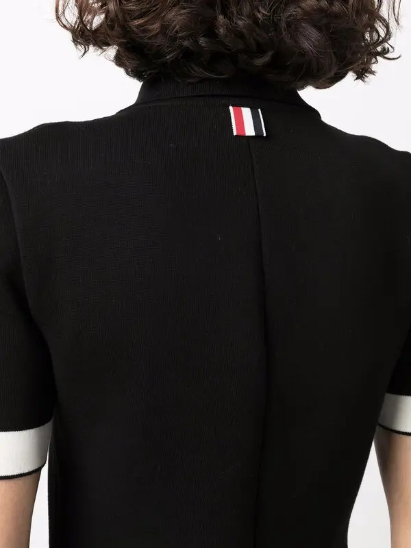 Thom Browne Bow-detail Knitted Polo Dress