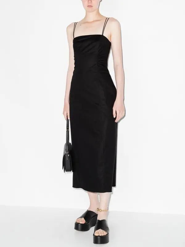 FRAME Square-neck Sleeveless Dress
