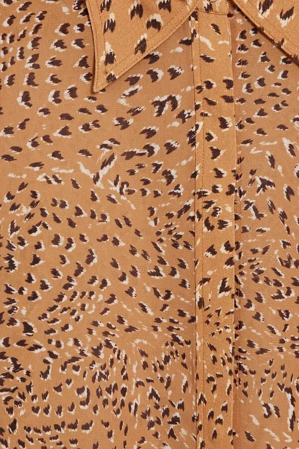 Simkhai Abbie Printed Crepe Shirt