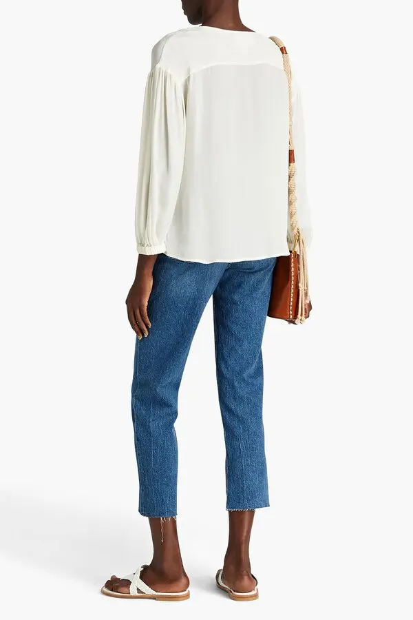 Ba&sh Crepe De Chine Blouse