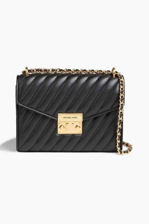 Michael Kors Quilted Shoulder Bag - Black