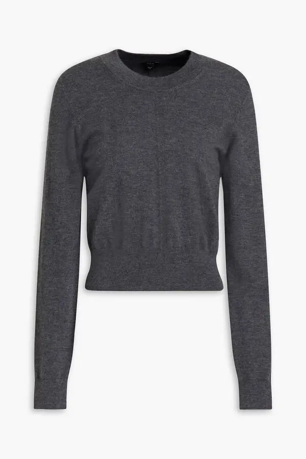 JOSEPH Mélange Cashmereblend Sweater - Dark Gray