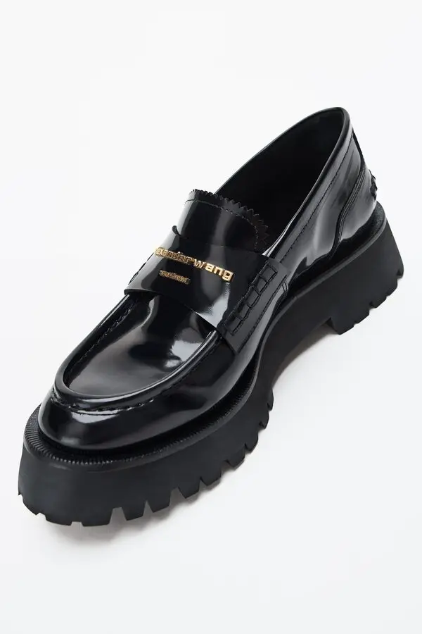 Alexander Wang Carter Mid-heel Lug Loafer - Black