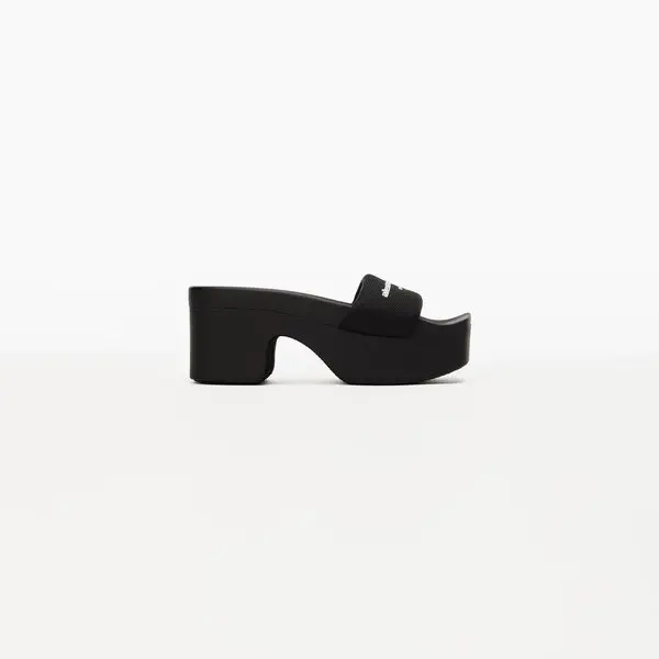 Alexander Wang Platform Slide Sandals - Black