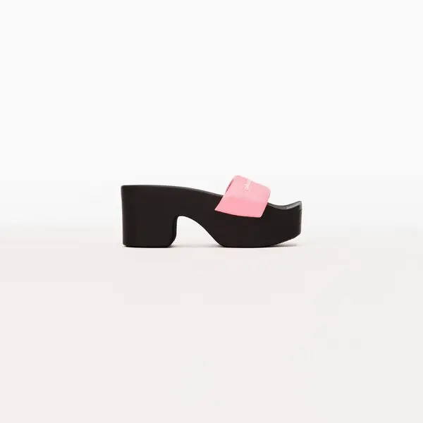 Alexander Wang Aw Platform Slide In Nylon