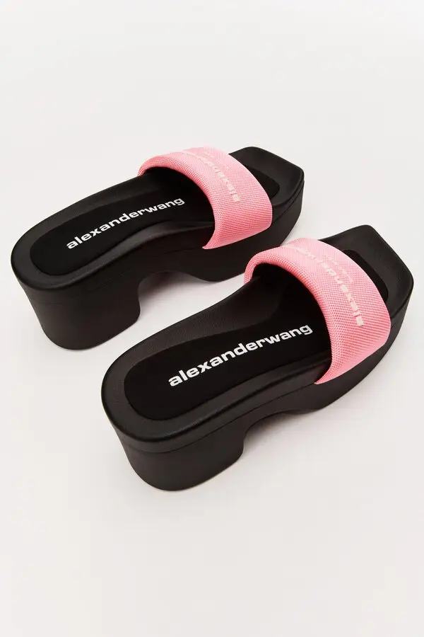Alexander Wang Aw Platform Slide In Nylon