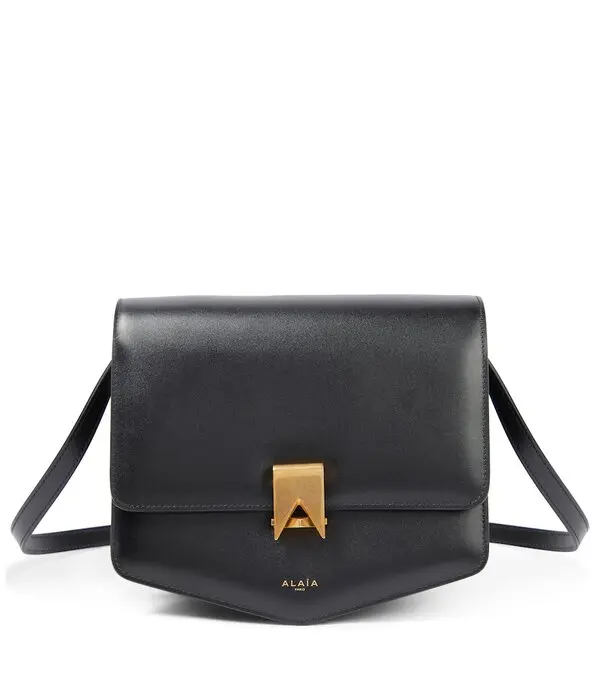 Alaïa Le Papa Large Leather Crossbody Bag - Black