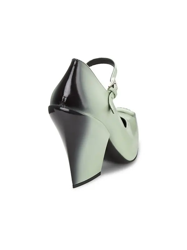 Prada Modellerie Logo Leather Pumps