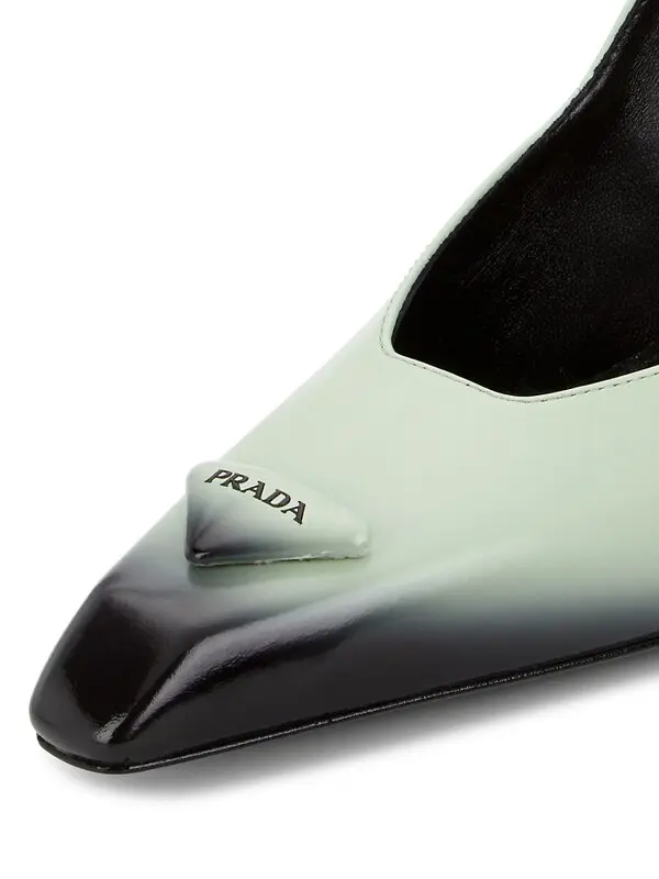 Prada Modellerie Logo Leather Pumps