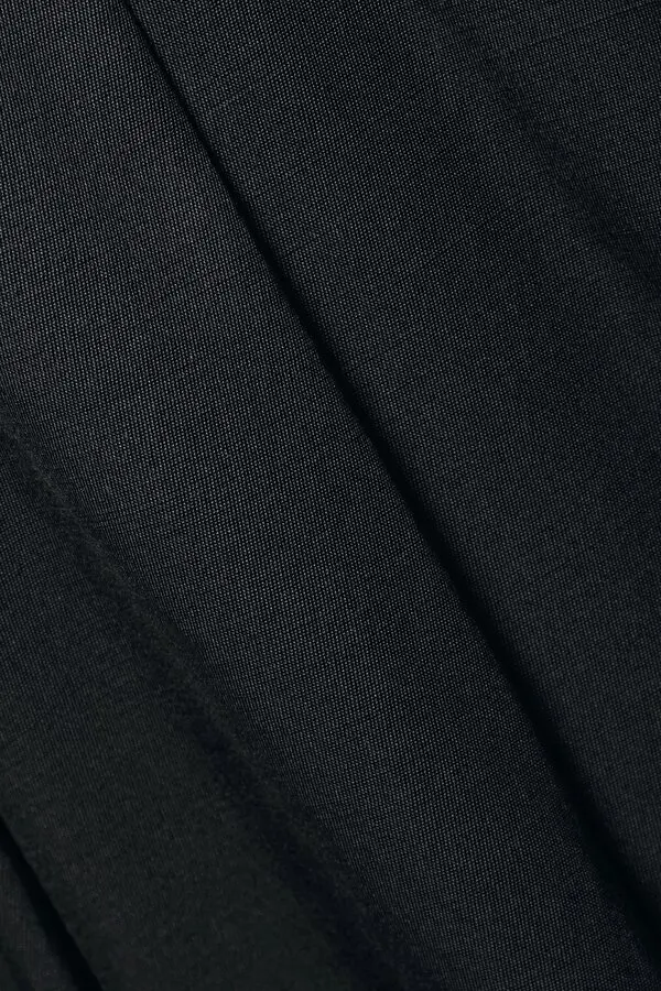 THE ROW Trude Pleated Silk And Wool-blend Wide-leg Pants