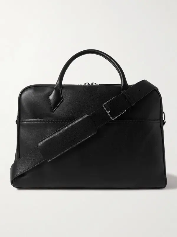 METIER Closer All Day' Full-grain Leather Briefcase - Black