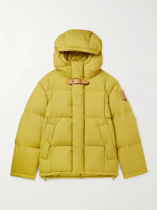 Moncler Jw Anderson Wintefold Logo-appliquéd Quilted Hooded Down Jacket - Yellow