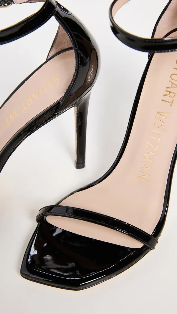 STUART WEITZMAN Nudist Curve 100 Patent Sandals