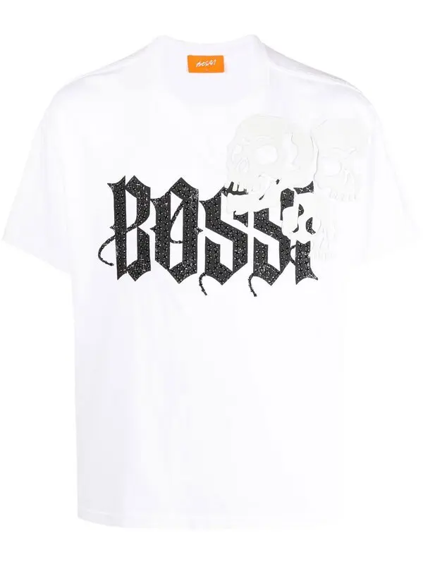 BOSSI SPORTSWEAR Logo-print Short-sleeved T-shirt