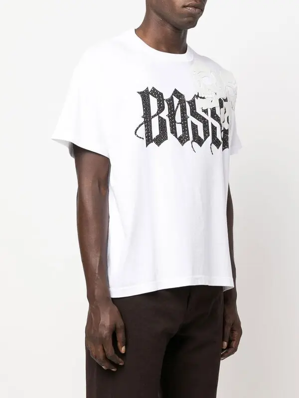 BOSSI SPORTSWEAR Logo-print Short-sleeved T-shirt