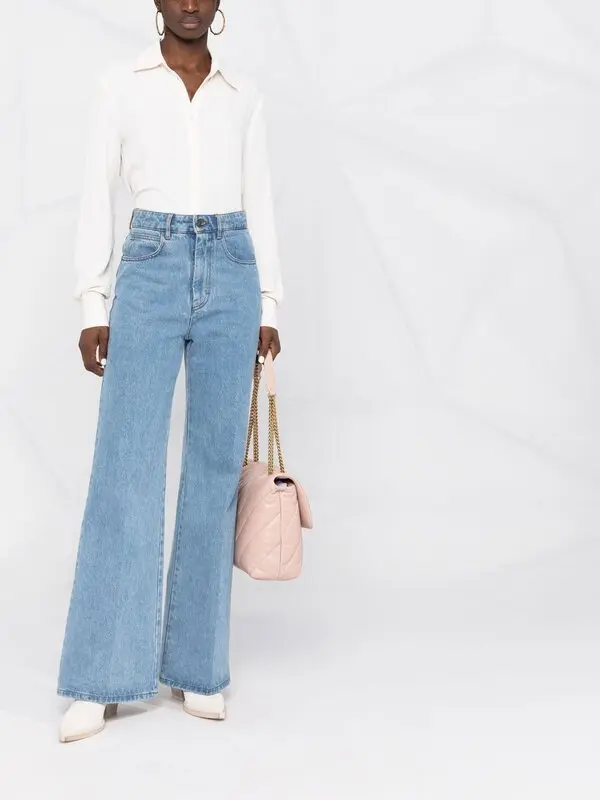 Pinko Button-up Long-sleeve Shirt - Pink
