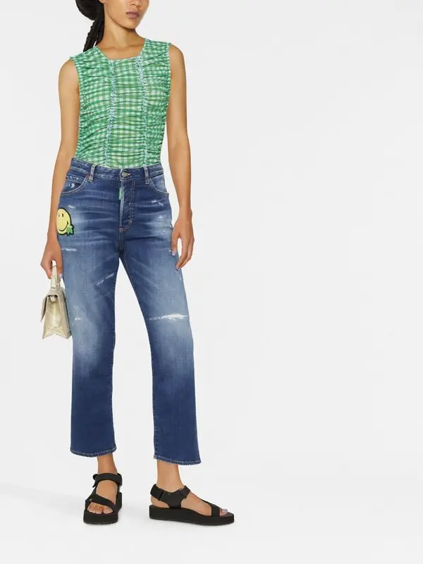 Dsquared2 Smiley Boston Straight-leg Jeans - Blue