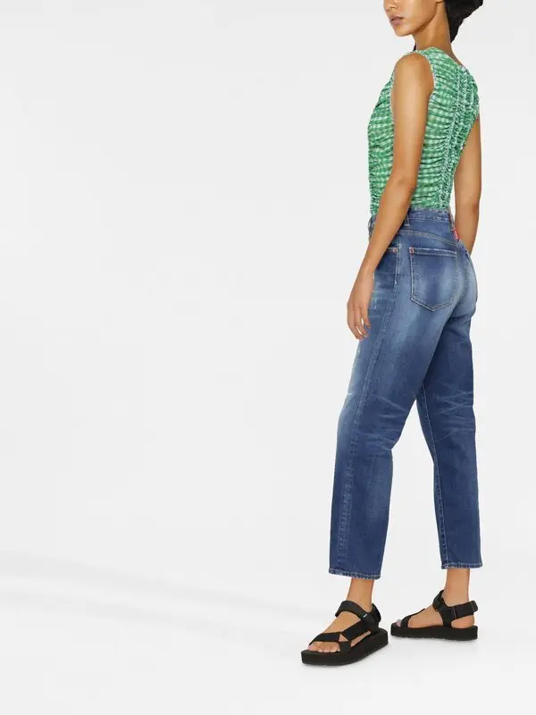 Dsquared2 Smiley Boston Straight-leg Jeans - Blue