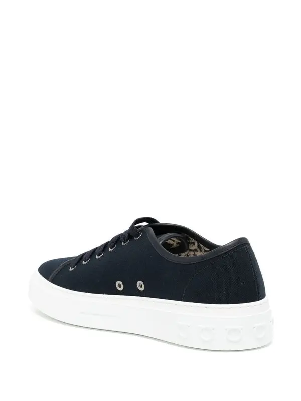 FERRAGAMO Borg Logo-print Sneakers - Blue