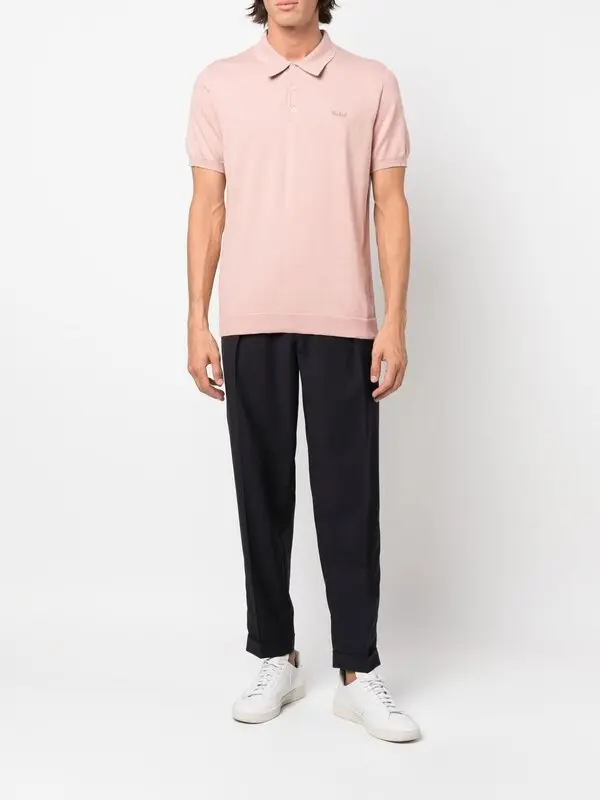 Woolrich Logo-embroidered Knitted Polo Shirt