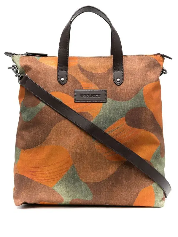 Woolrich Camouflage-print Tote Bag - Orange