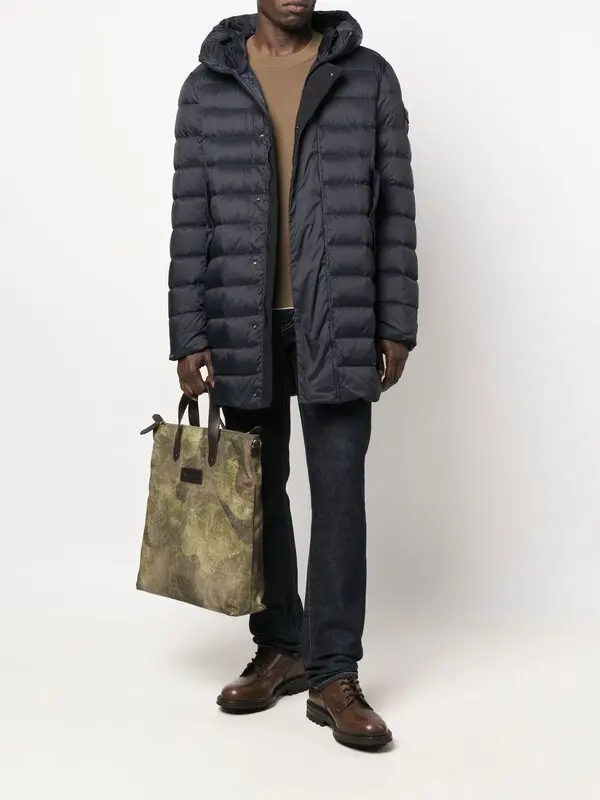 Woolrich Camou Logo-patch Tote Bag
