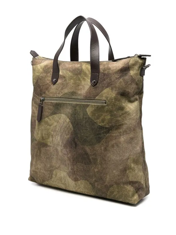 Woolrich Camou Logo-patch Tote Bag